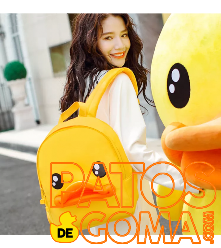 Mochila colegio pato 42 cm - PatosdeGoma.com